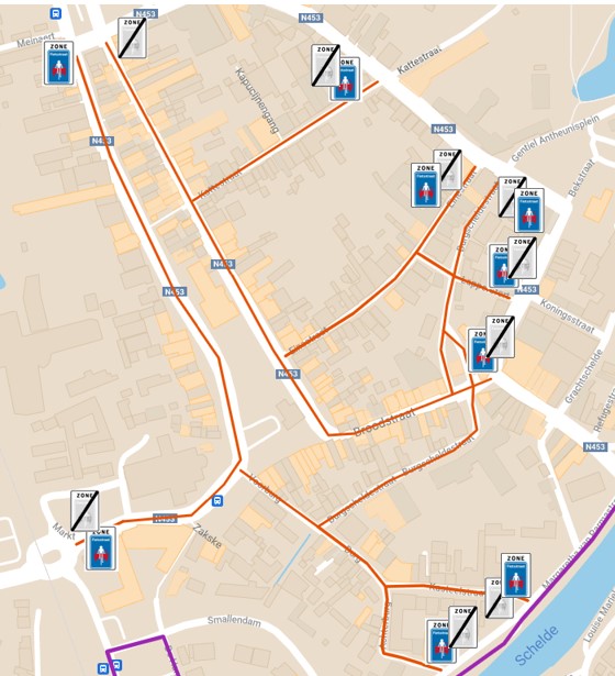 Fietszone | Stad Oudenaarde
